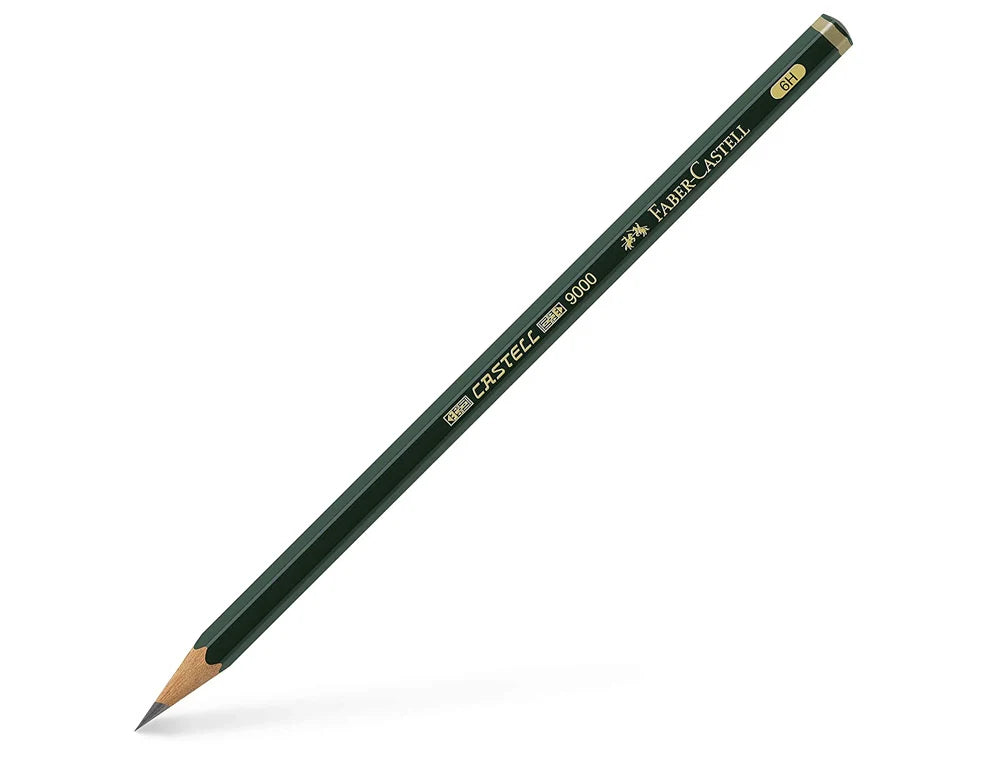 Lapis de grafite Faber Castell 9000 6H – JSP PAPELARIA